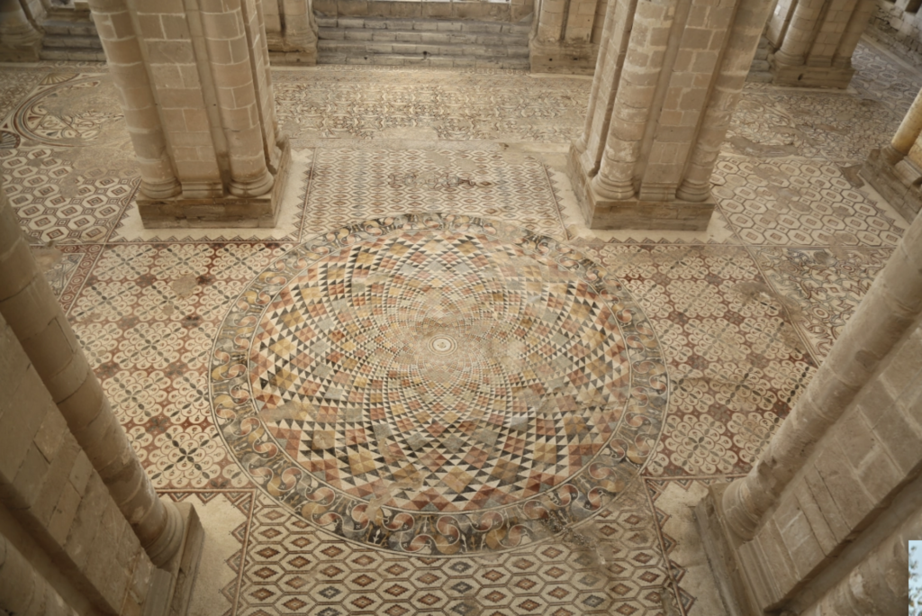 Palestinians unveil huge restored mosaic in Jericho - Wisconsin Muslim ...