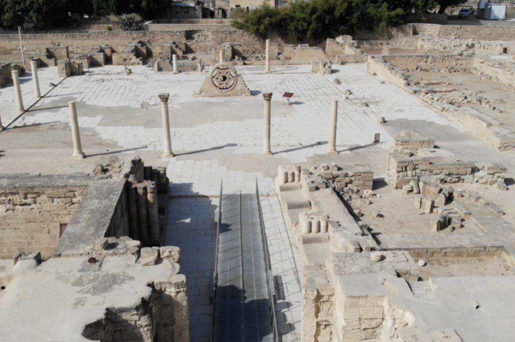 Palestinians unveil huge restored mosaic in Jericho - Wisconsin Muslim ...